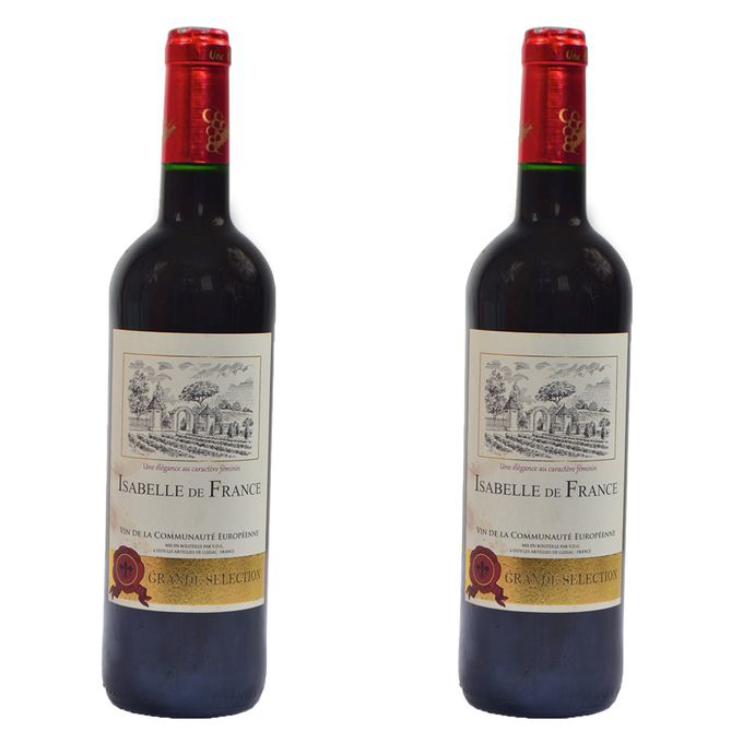 Vin Rouge Isabelle de France - 2 Pièces - 75 cl