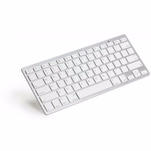 Mini Clavier - Qwerty - Bluetooth sans Fil - Blanc
