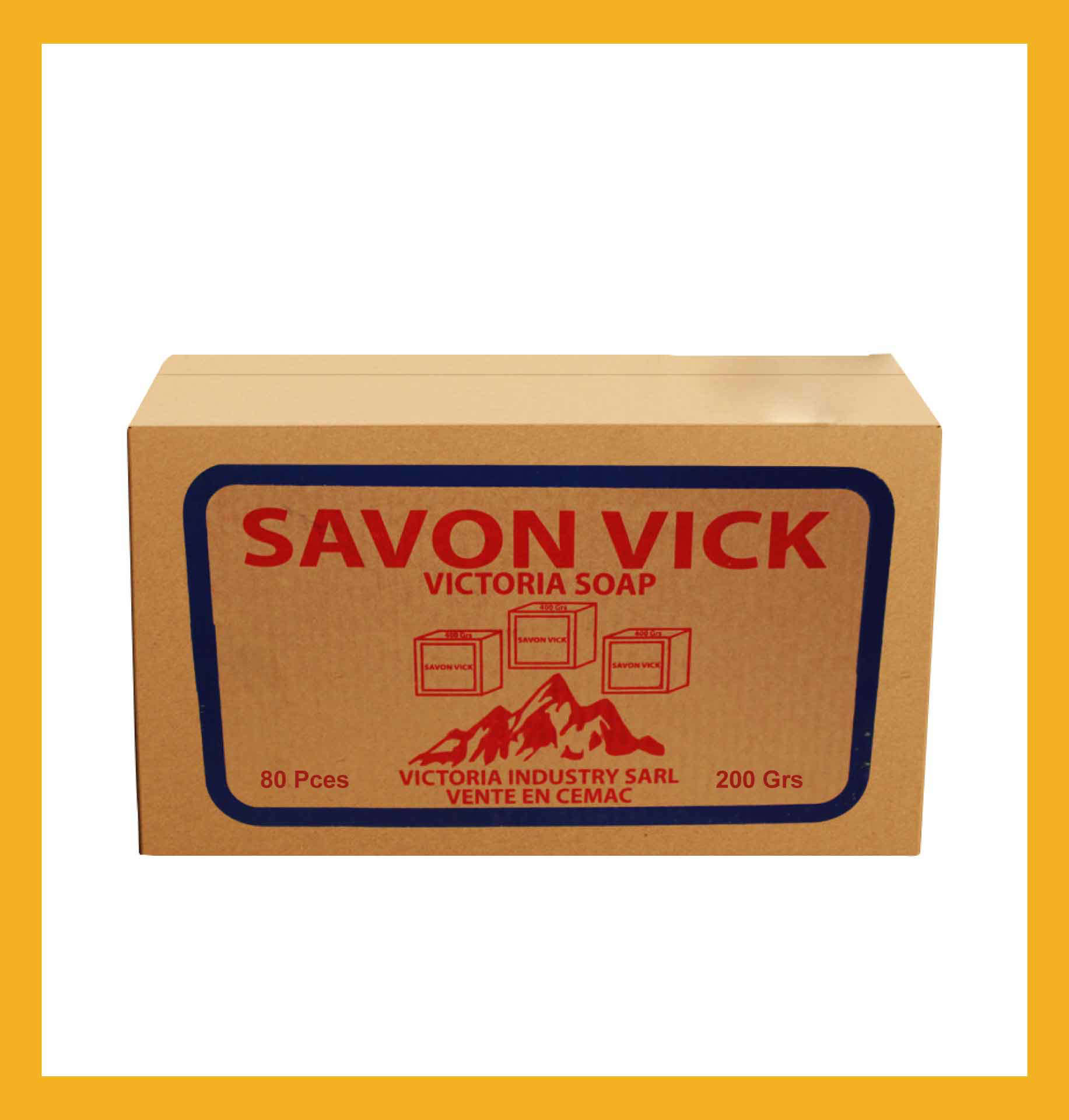 Carton de Savons VICK - 80 Morceaux (200G)