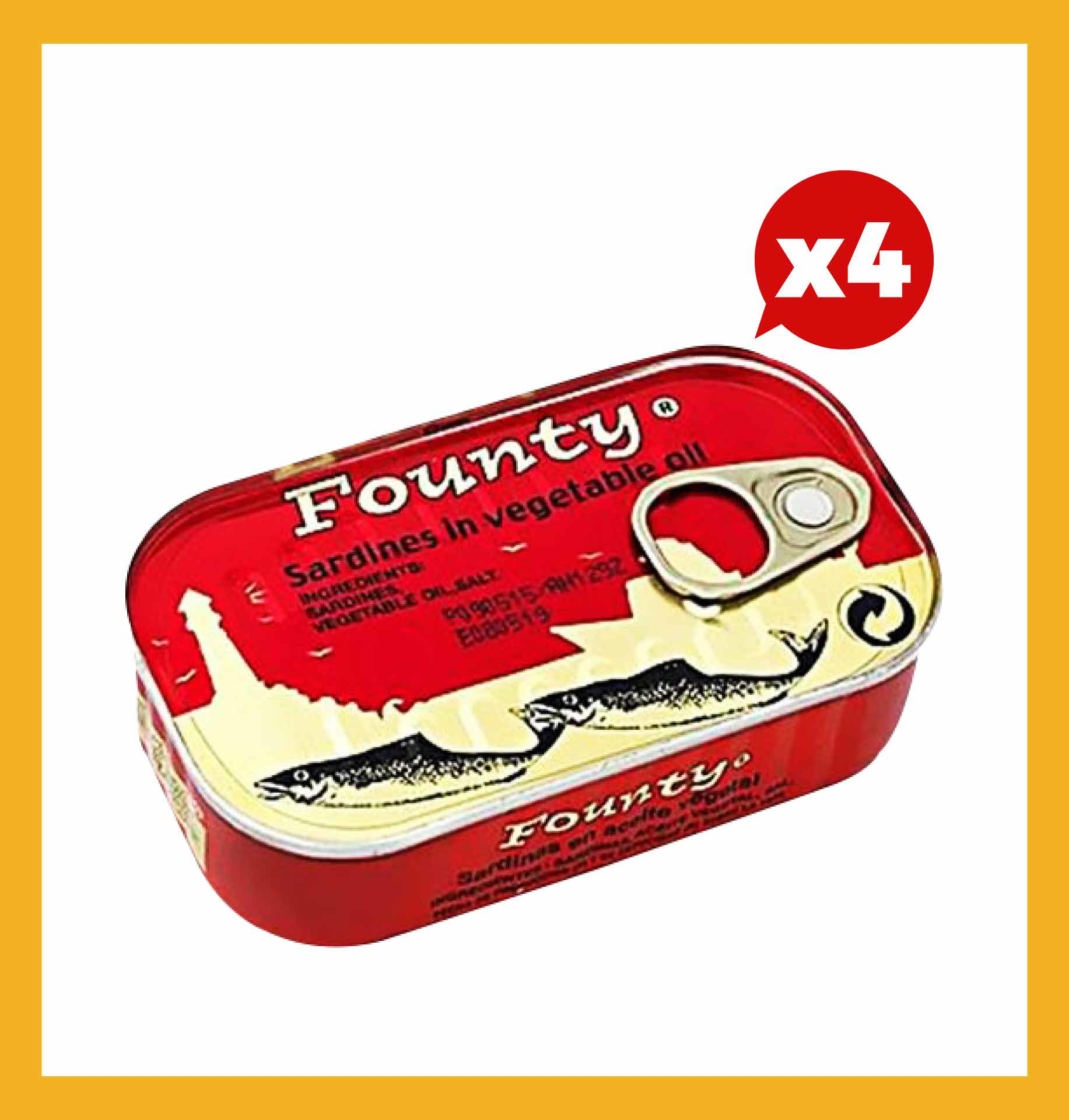Pack de Sardine Founty - 4 Pièces