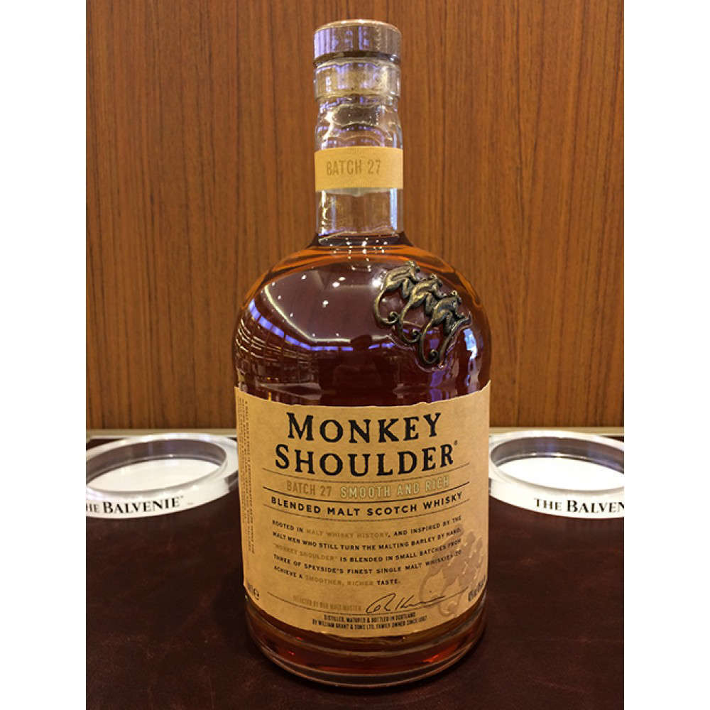 Whisky -Monkey Shoulder -single malt scotch -1L