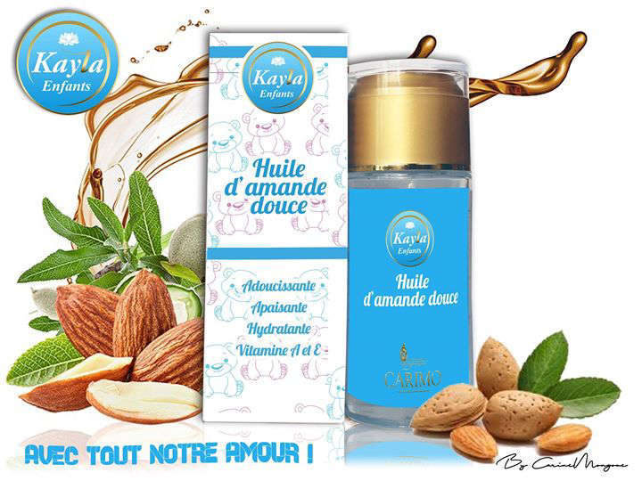 Huile d'amande douce kayla - CARIMO - 100 ml - Iziway Cameroun