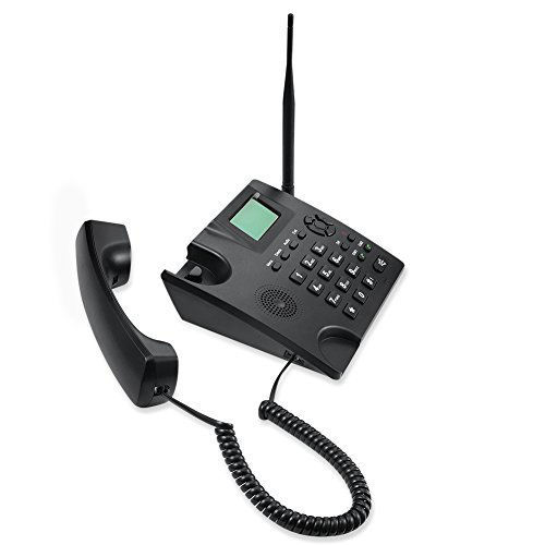 Téléphone Fixe Sans Fil GSM ZT600G Avec Double Carte SIM - Noir