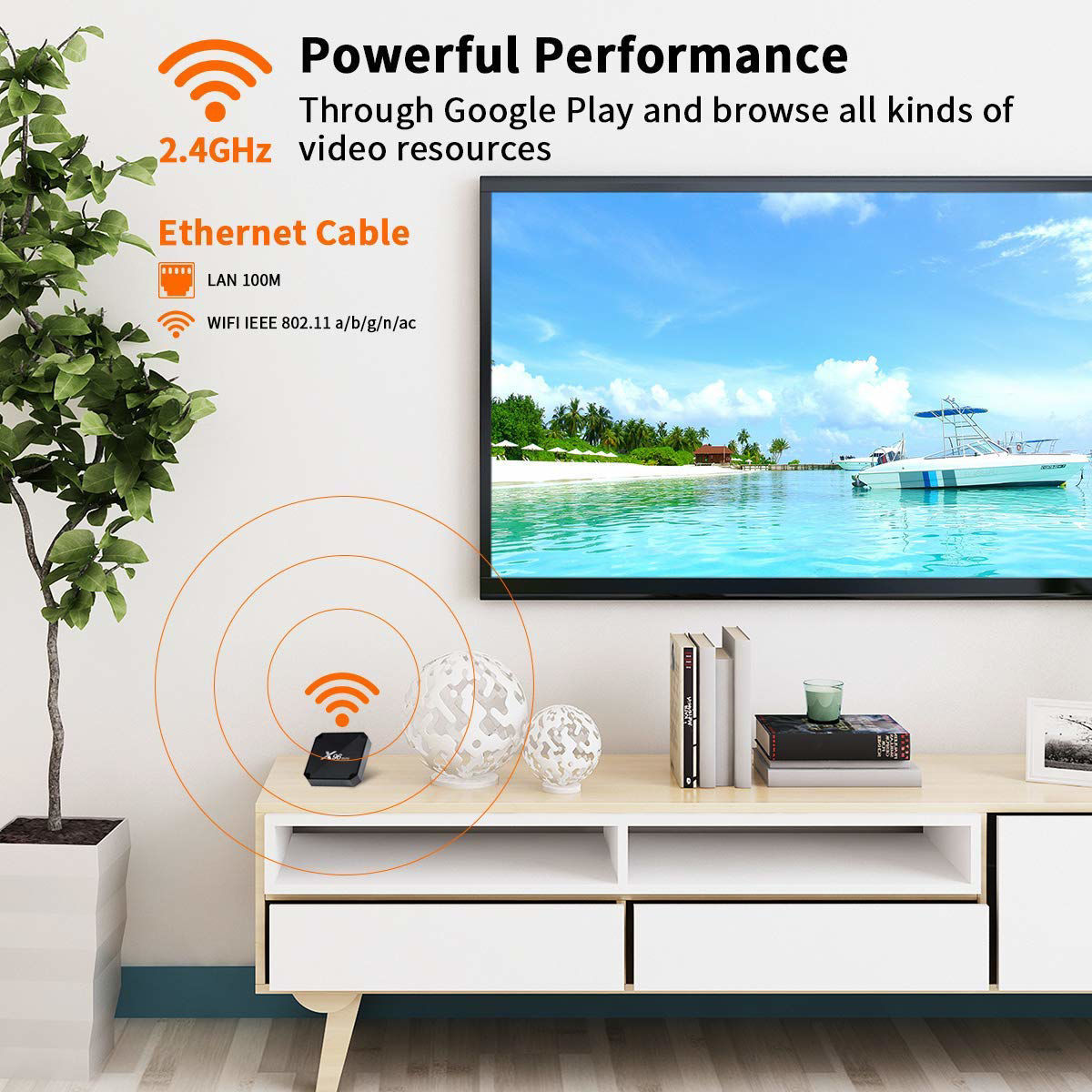 TV Box - X86 Mini - 2G/16G - Android 7.1 - 2 ports USB 2.0, HDMI