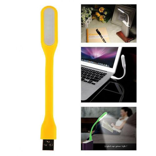 Lampe LED USB Flexible Pour Ordinateur - Jaune