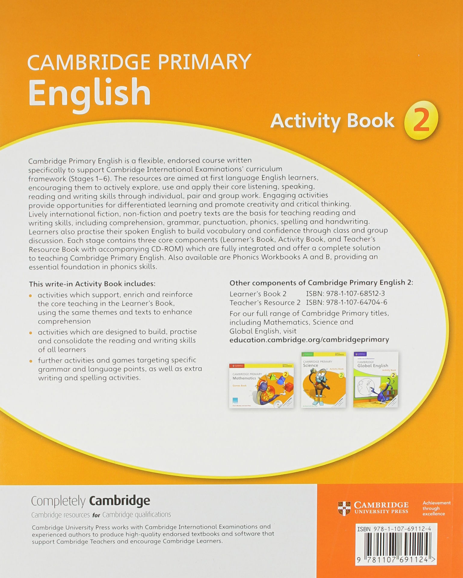 CAMBRIDGE PRIMARY ENGLISH WORKBOOK 2