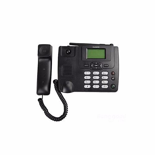 Téléphone Fixe Avec Carte SIM À Technologie GSM Et Radio FM - noir