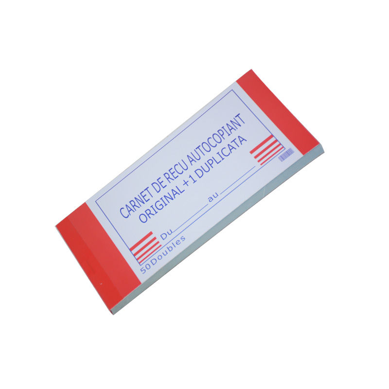 Carnet de Recu autocopiant dupli