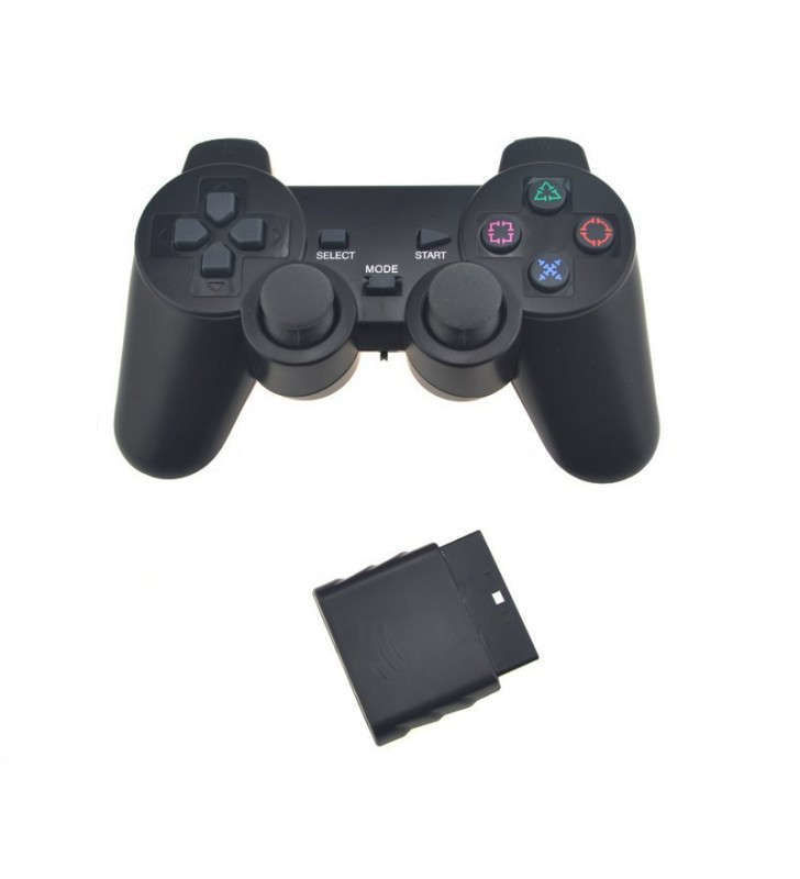 Manette Sans fil Dualshock2 Pour Ps2 - Noir