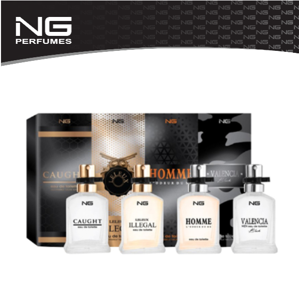 NG Perfumes Ensemble de 4 parfums assortis pour hommes,