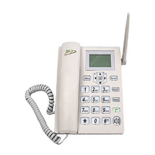 Téléphone Fixe LS 820 - Dual SIM (GSM) - Radio FM - Blanc