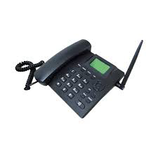 Téléphone Fixe Dual SIM À Technologie GSM, Radio FM et carte sd - Noir