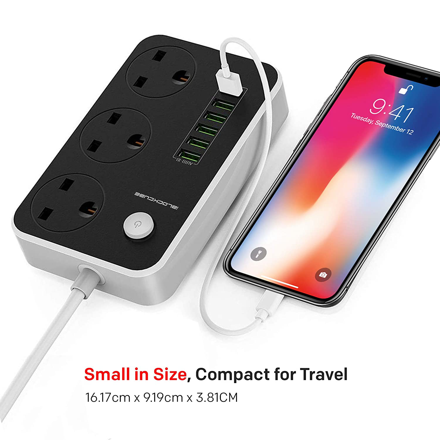 Multiprise Adaptateur de prise USB intelligent Protecteur de surtension ...