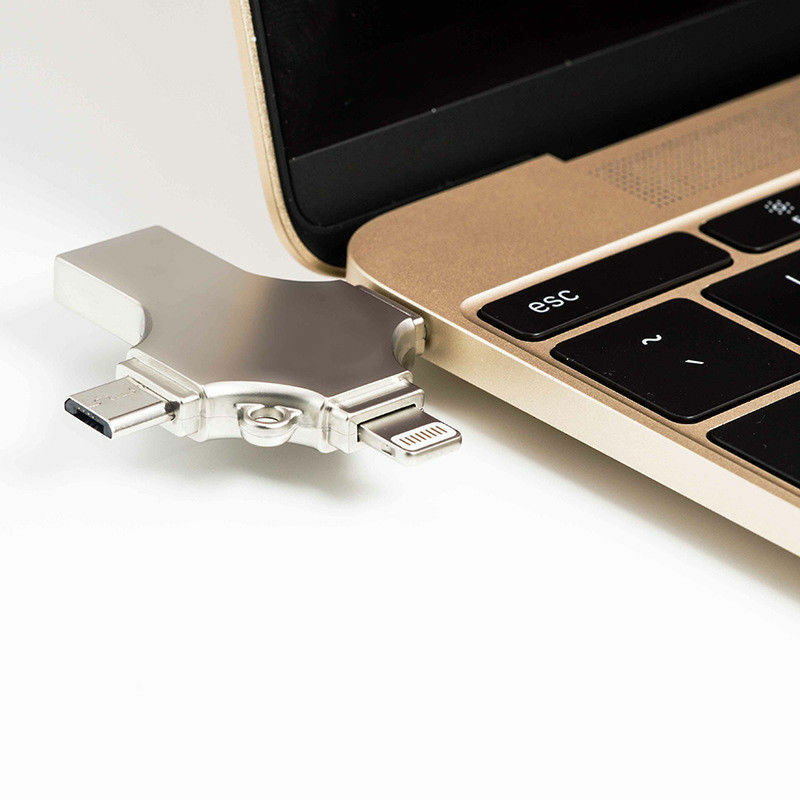 Cle usb 4 en 1 pour iphone, type-c, android, et pc - 32Go