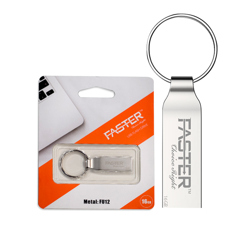 Clé USB FASTER Metal FU12 - 16Go - Noir