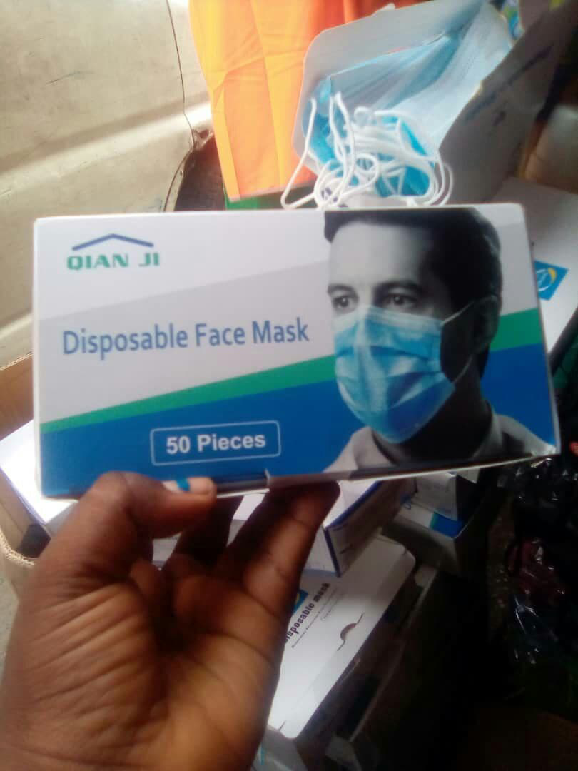 Cache-Nez Jetable - 50 Pièces - Bleu