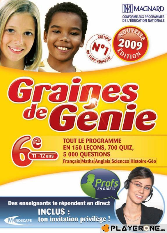 DVD Ludo éducatif interactif - Graine de génie 6ème (version PC)
