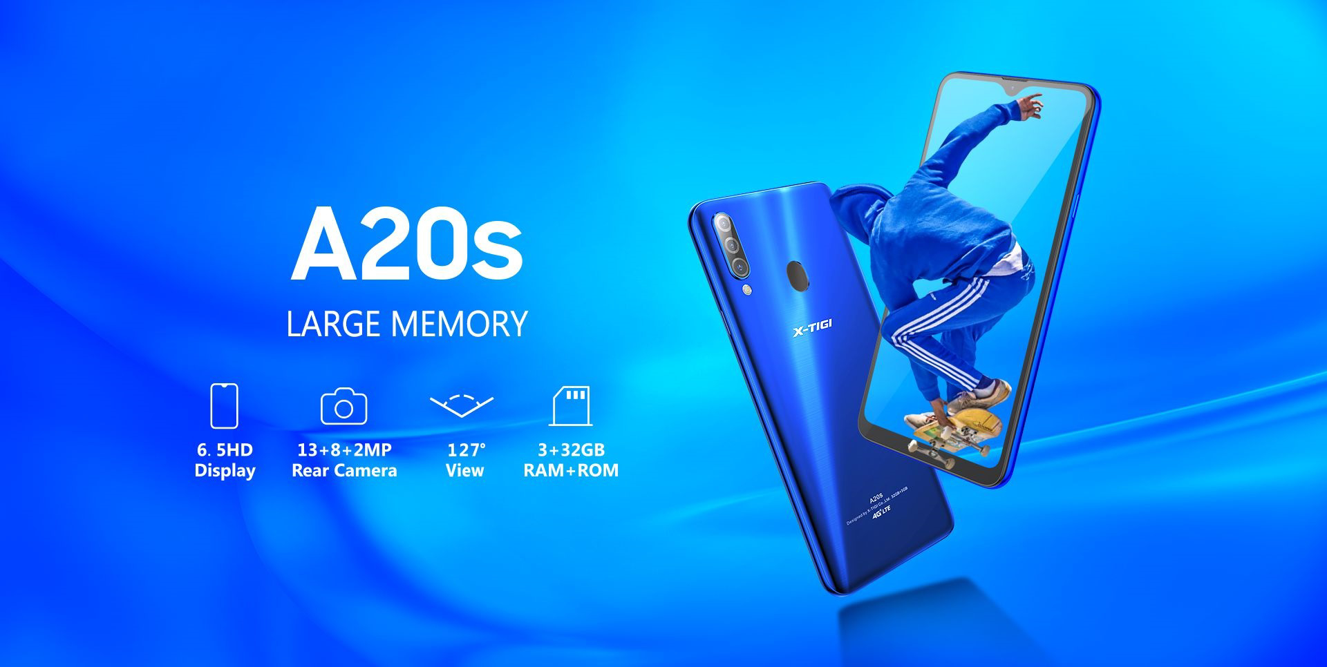 Smartphones X-TIGI A20 s - 32Go/3Go Ram - 6,5" infinity-V Display ...