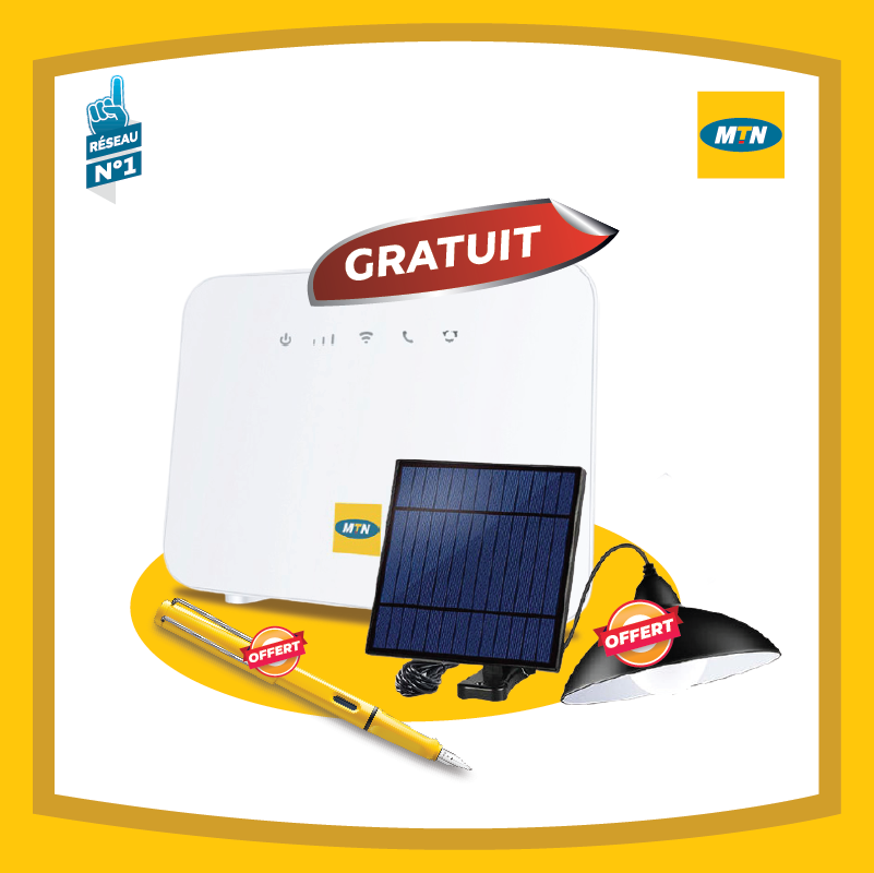 Forfait MTN HOME + MTN Wifi Box Alcatel - Pas cher | iziway