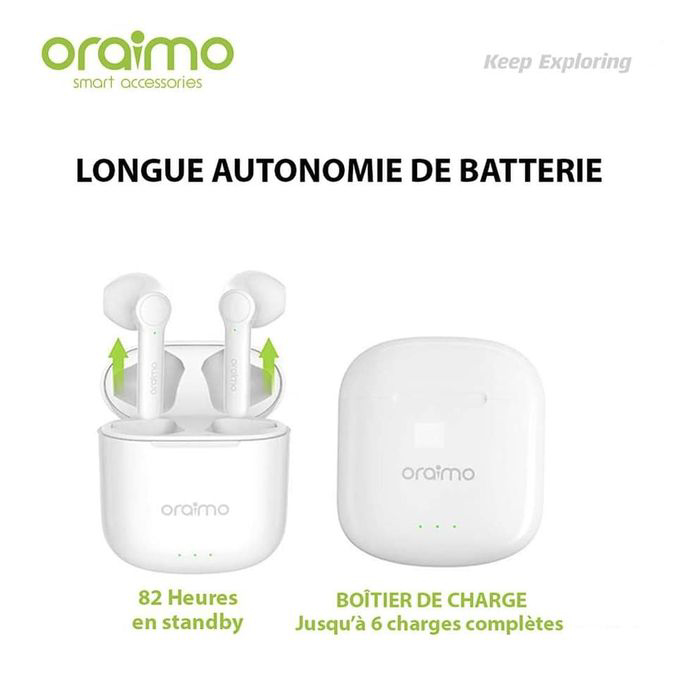 Oraimo Ecouteur Freepods OEB-E94D - Blanc