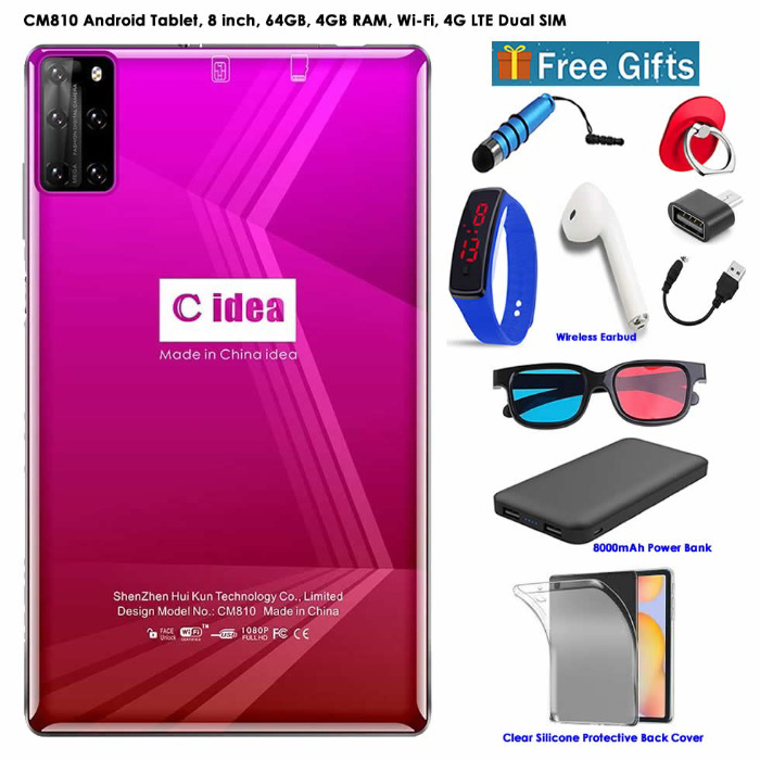 Tablette Cidea CM800 - 8 "- 3 Go/ 32 Go - 4G Lite + Power Bank OFFERT ...