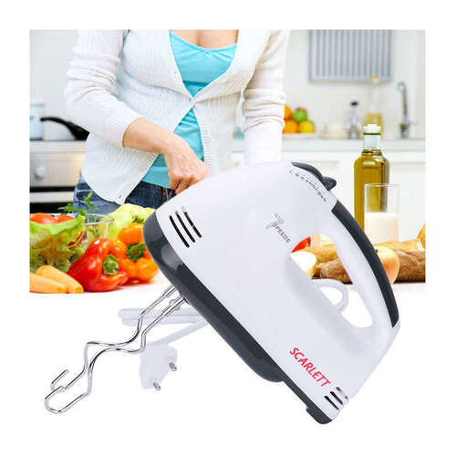 Batteuse Electrique-Scarlett-HE-133-7 Vitesses-Blanc