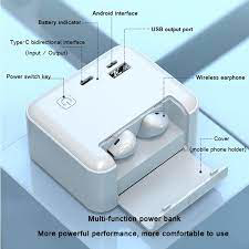 Ecouteur bluetooth Km - k99 + powerbank + wireless TWS earbuds