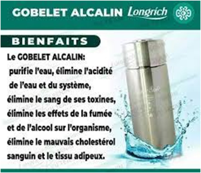 Gobelet alcalin de Longrich et ses pouvoirs thérapeutiques – 400ml.