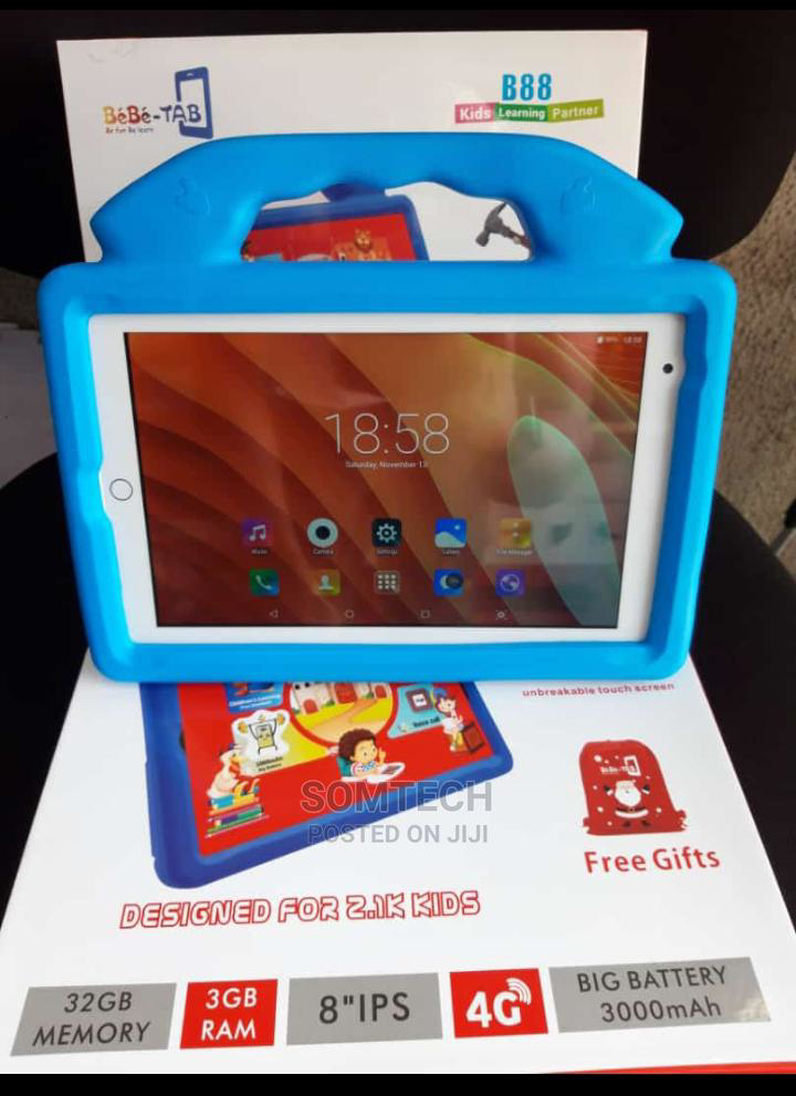 Tablette incascable pour enfant - bébé TAB B88 - 8" - 32Go/3 Go Ram - 2 MP/5 MP - Dual Sim - 3000mAh