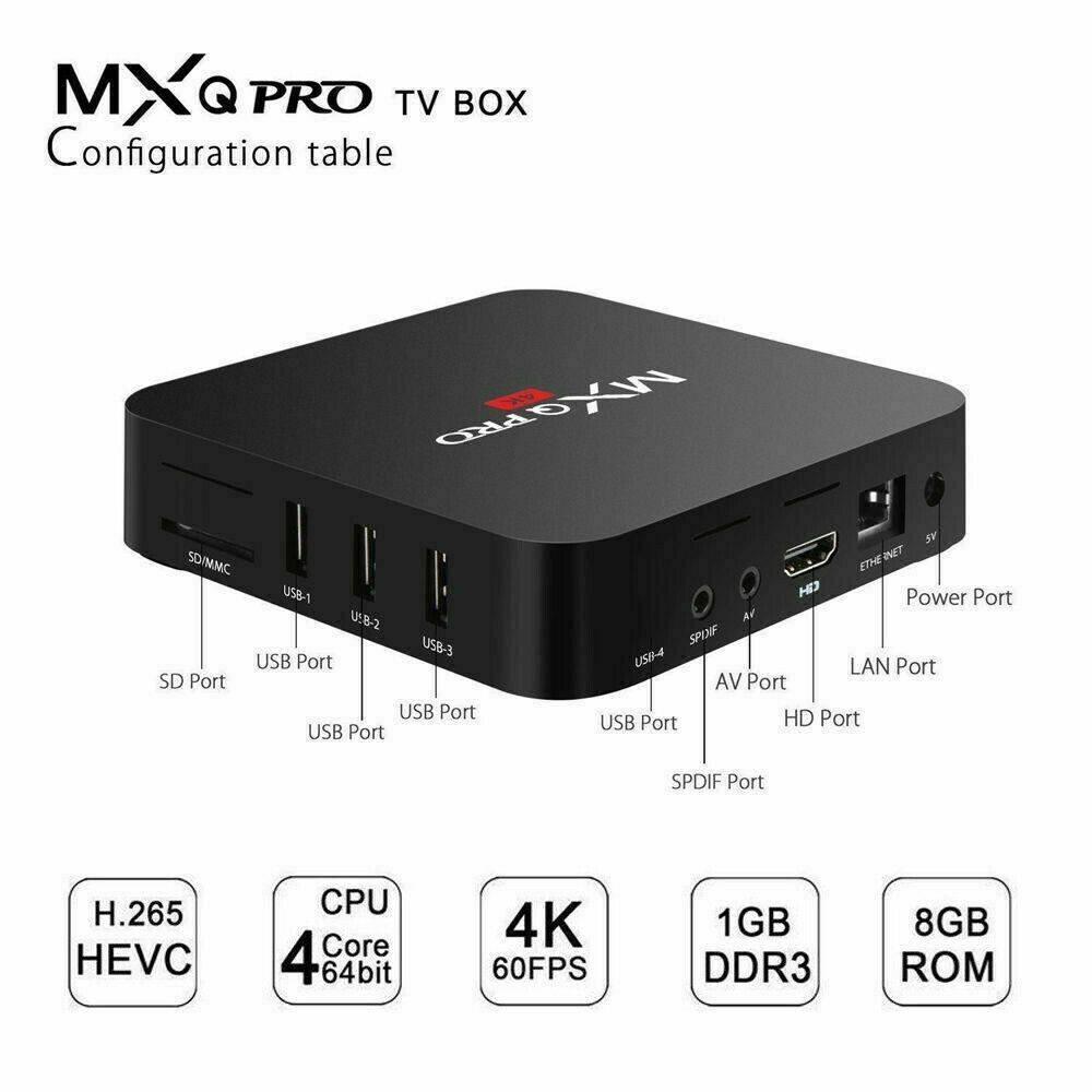 MXQ Pro 5G 4K 2Go/16Go Android 10 - Android TV