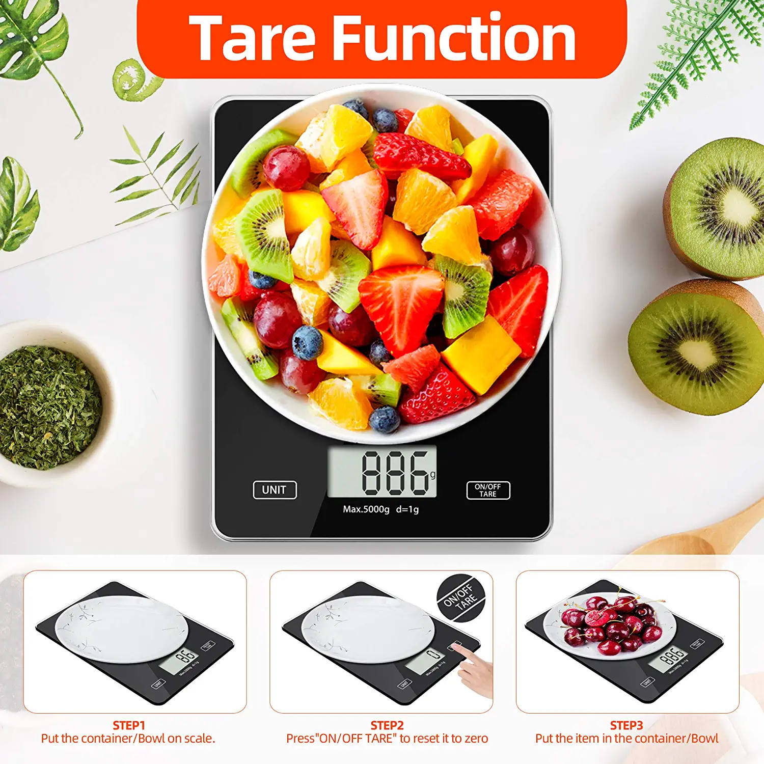 Balance de cuisine alimentaire , balance de poids numérique en grammes ...