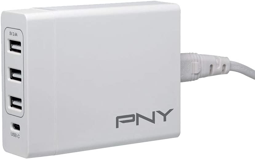 PNY Multi-Chargeur 4 Ports avec Port USB-C Power Delivery P-AC-3UF1TC ...