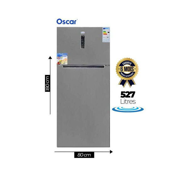 Réfrigérateur Combiné Oscar - 527 Litres - OSC-FC271- gris - NoFrost ...