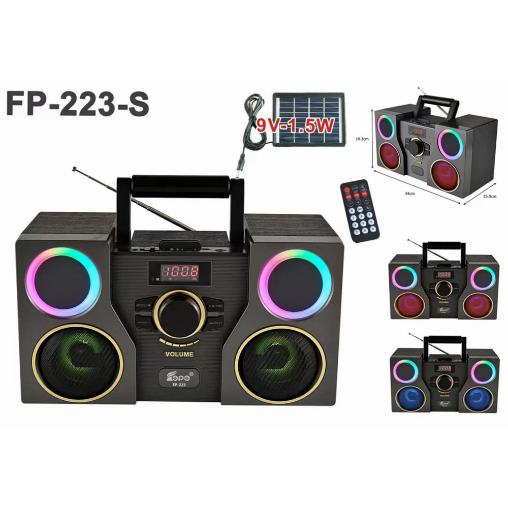 Mini chaine musicale woofer bluetooth sans fil avec panneau pour ...