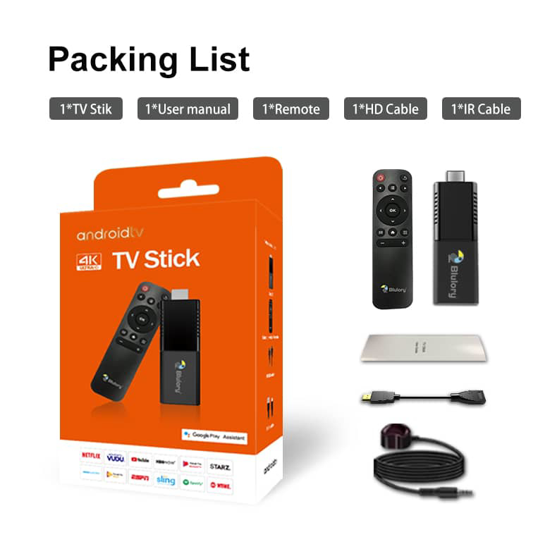 Android tv stick 4k Smart TV 10.0 Google Assistant Hdr 4K WiFi 1GB 16GB ...