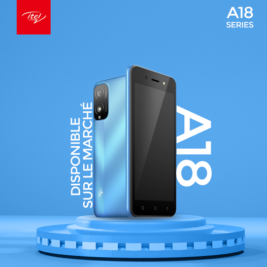 Itel A18 - 5" - 3G - Rom 32Go - Ram 1Go - 5Mpx - 13 mois de garantie