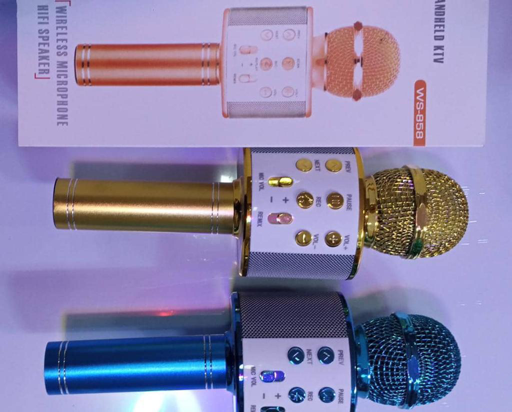 Microphone sans Fil Micro Bluetooth WS-858 à Main de Condensateur avec ...