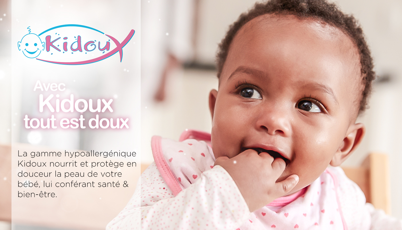 Gamme pour bébé - Pack kidou, lait corporel +gel de douche