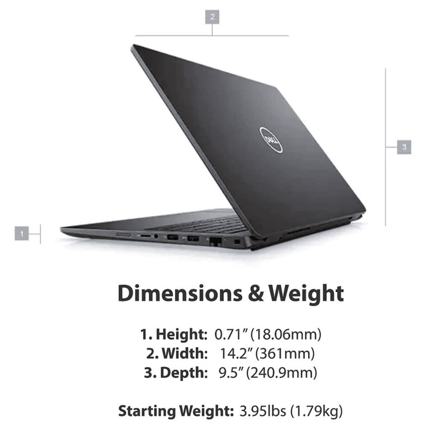 Dell Latitude 3520 - intel core i7-1165G7- Ecran HD IPS de 15,6 pouces - 32 Go/1 To SSD - Carte ...