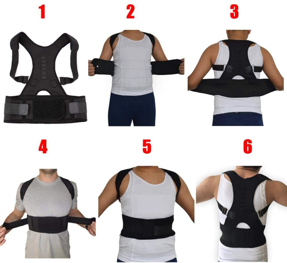 Orthèse Dorsale Gilet Correctif Magnétique Correcteur De Posture Épaule ...