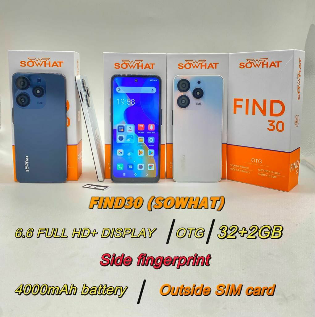 FIND 30 sowhat - 6,6 " FULL HD – 32 Go / 2Go Ram - 13 Mpx / 5MP - 4000 ...