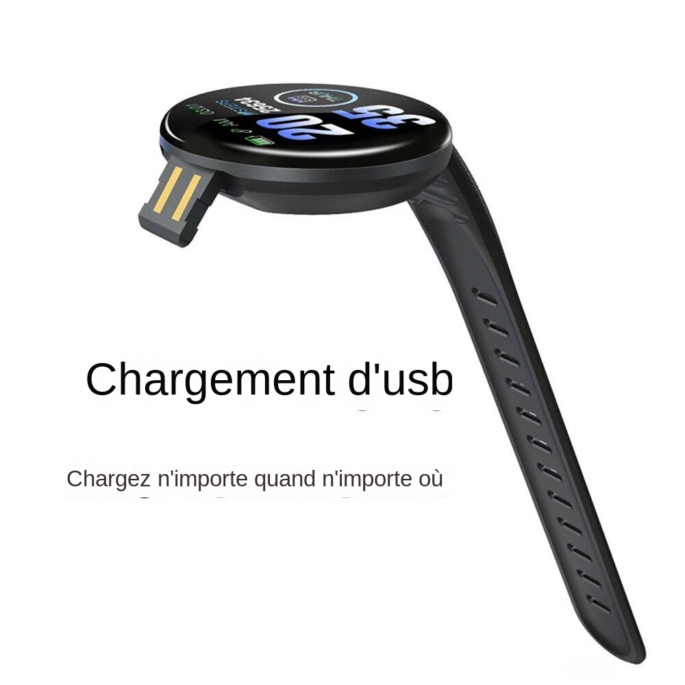 Montre connectée D18, Bracelet Intelligent, Smart Watch-D18, Montre de ...