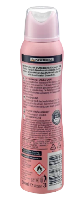 Déodorant Balea Parfum Pink Blossom, 150 ml