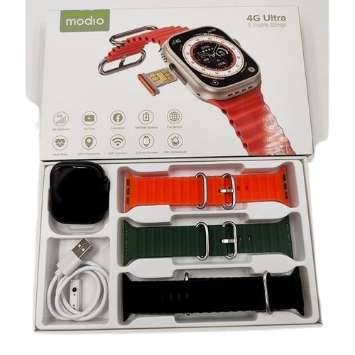 Smart Watch Modio 4G Ultra avec Puce - Mémoire 64gb/4gb