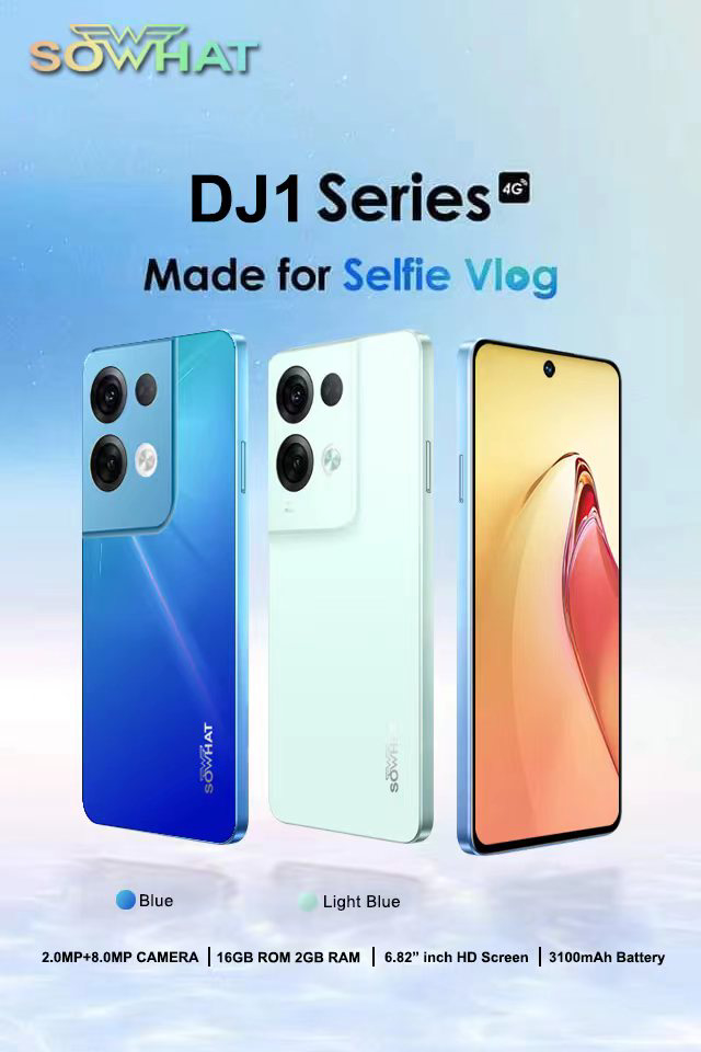 DJ1 PRO SOWHAT - 6,82" HD - 32 Go / 2Go Ram - 1.3 Ghz - 10 Mpx - 4000 MAH – empreinte digitale ...