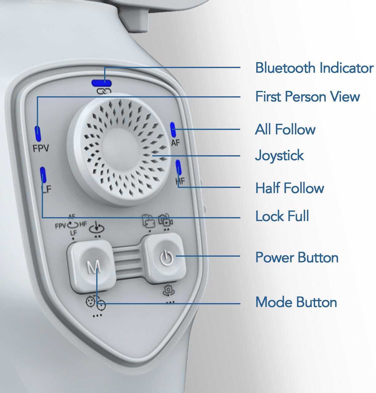 Stabilisateur de téléphone portable et camera, L7B Pro 3 axes pliable à main cardan sans fil ...