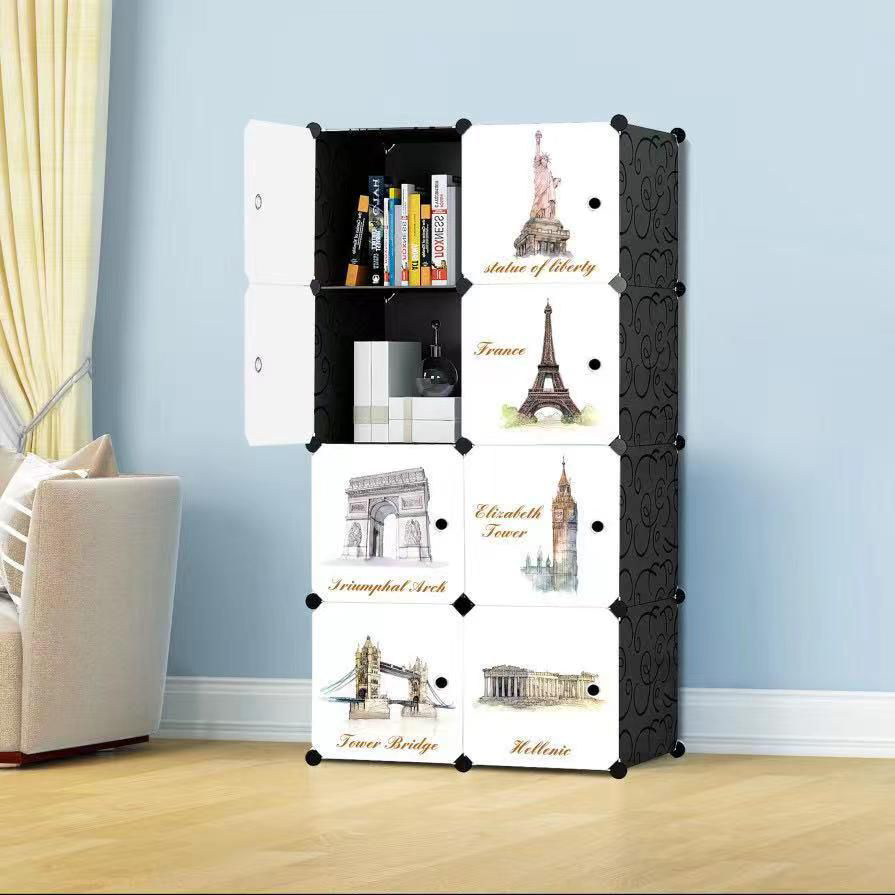 Armoire de rangement, 8 placards 146*75*37
