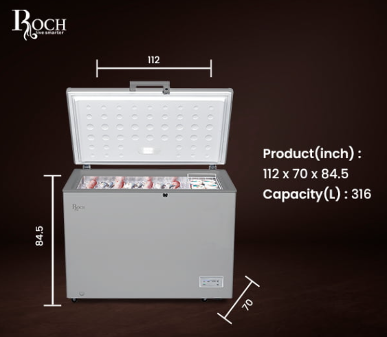 Congélateur Roch – 316 Litres – RCF-360-B – Garantie 06 mois