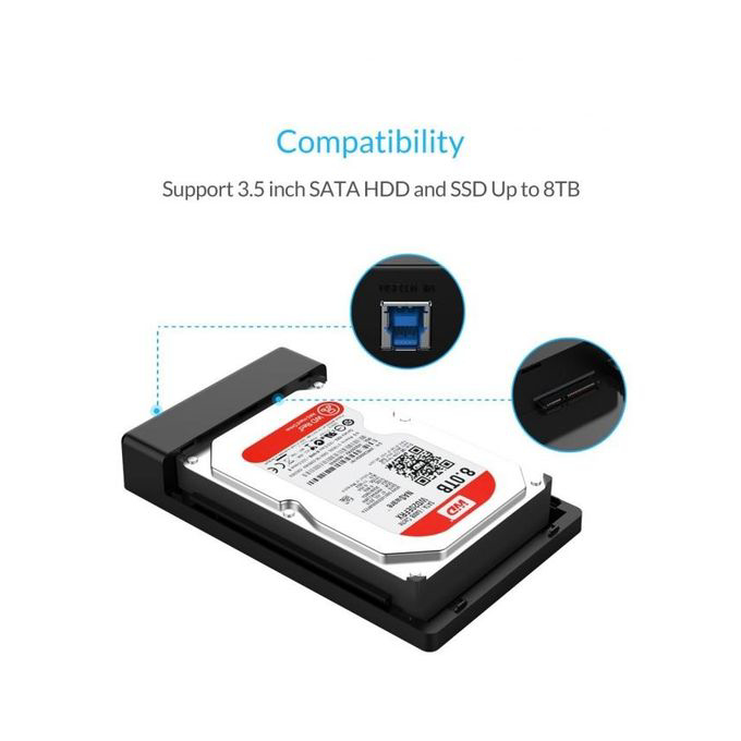 Boîtier De Disque Dur Externe USB 3.0 SATA 3,5" Et SSD - Support UASP ...