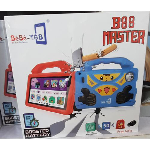 Tablette educative Bebe Tab B88 MASTER - 8" - 256 Go ROM - 6 Go RAM - SIM activée - 6000 mAh